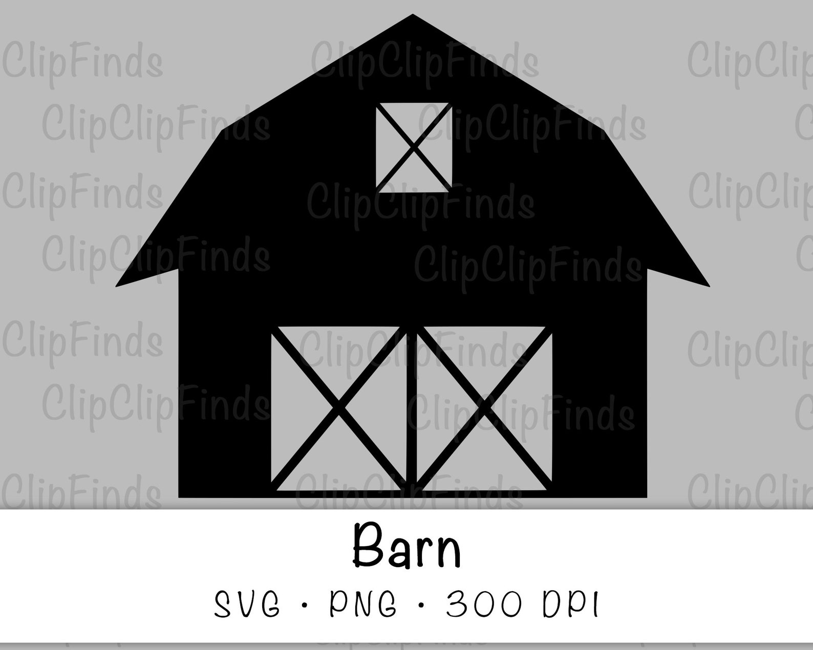 Barn Farmhouse SVG Vector Cut and PNG Transparent Background - Etsy