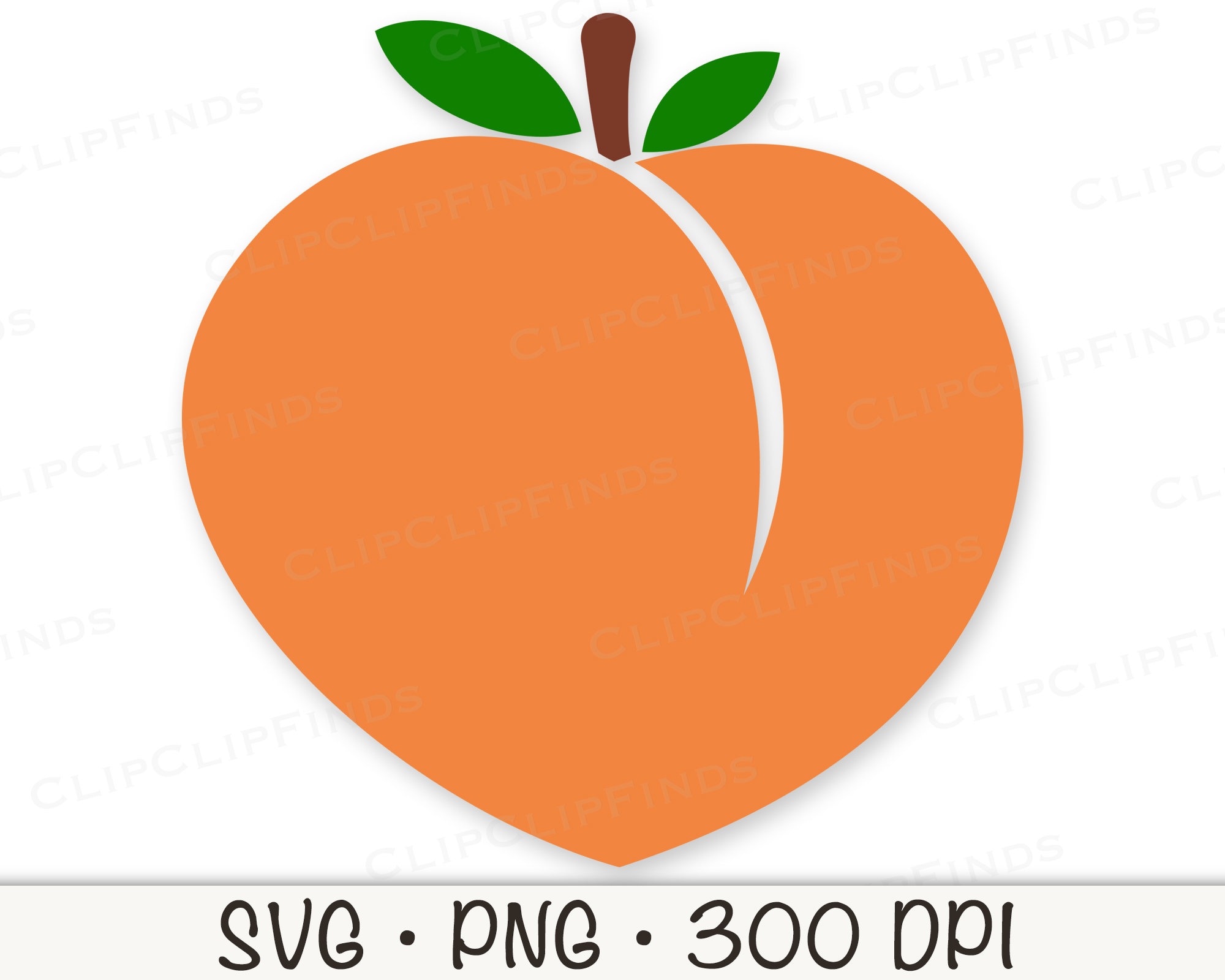 Peach SVG Vector Cut File Peach PNG Transparent Background - Etsy Australia
