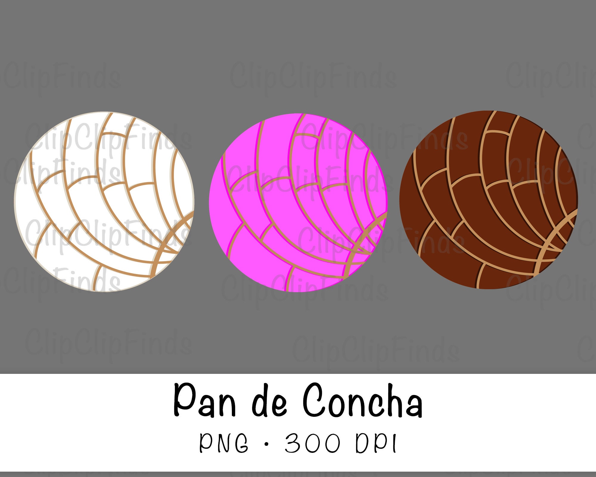 Pan De Concha Pan Dulce Mexican Sweet Bread PNG Transparent | Etsy