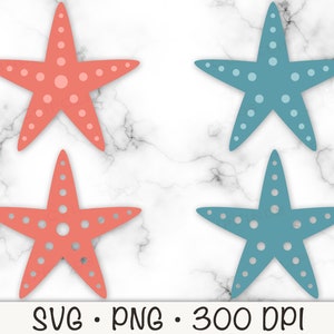 Starfish SVG, Starfish PNG, Starfish Clipart, Instant Digital Download ...