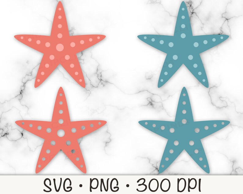 Starfish SVG Starfish PNG Starfish Clipart Instant Digital - Etsy