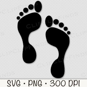 Foot Print SVG, Feet SVG, Feet Silhouette, Foot PNG, Foot Step ...