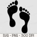 Foot Print SVG, Feet SVG, Feet Silhouette, Foot PNG, Foot Step ...