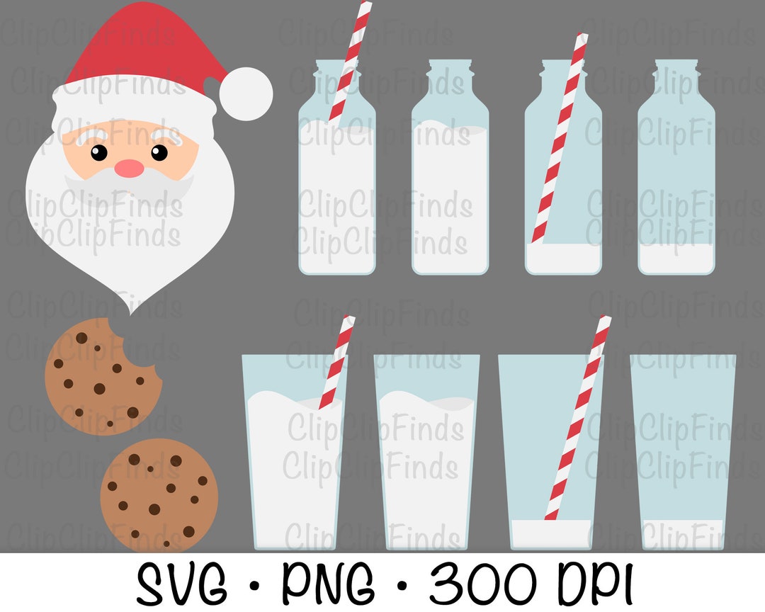 Sweets for Santa Claus Santa's Food Snacks Milk and - Etsy