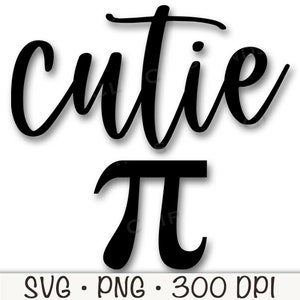 Cutie Pie SVG, Cutie Pi PNG, Script Font, Digital Download - Etsy