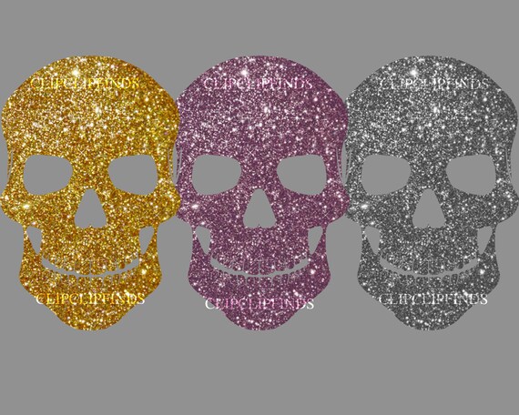 Glitter Skull Wallpaper
