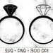 Wedding/engagement Ring PNG Transparent Background and SVG Cut - Etsy