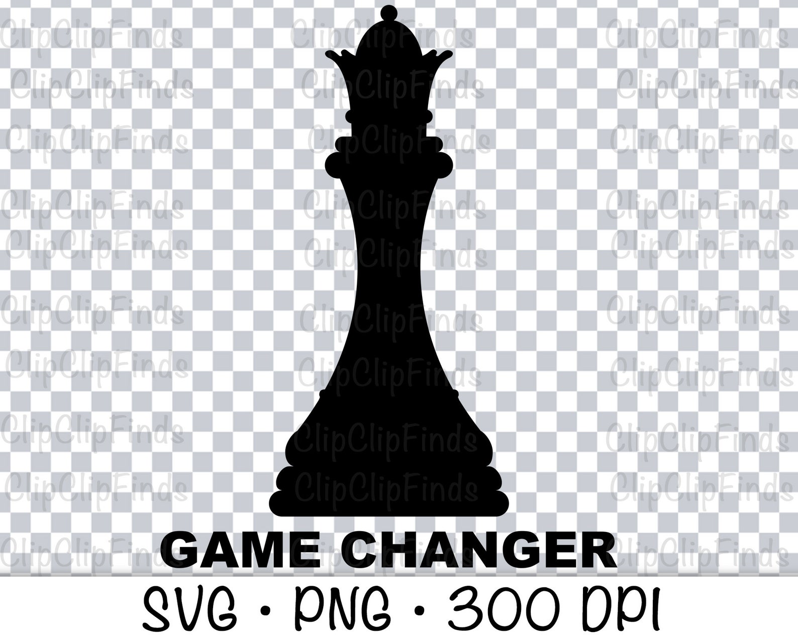 Queen Game Changer Feminist Chess SVG PNG Sublimation - Etsy