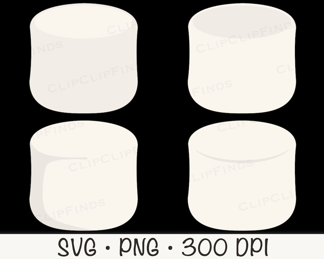 Marshmallow SVG, PNG, Clipart, Instant Digital Download - Etsy