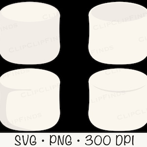 Marshmallow SVG, PNG, Clipart, Instant Digital Download - Etsy
