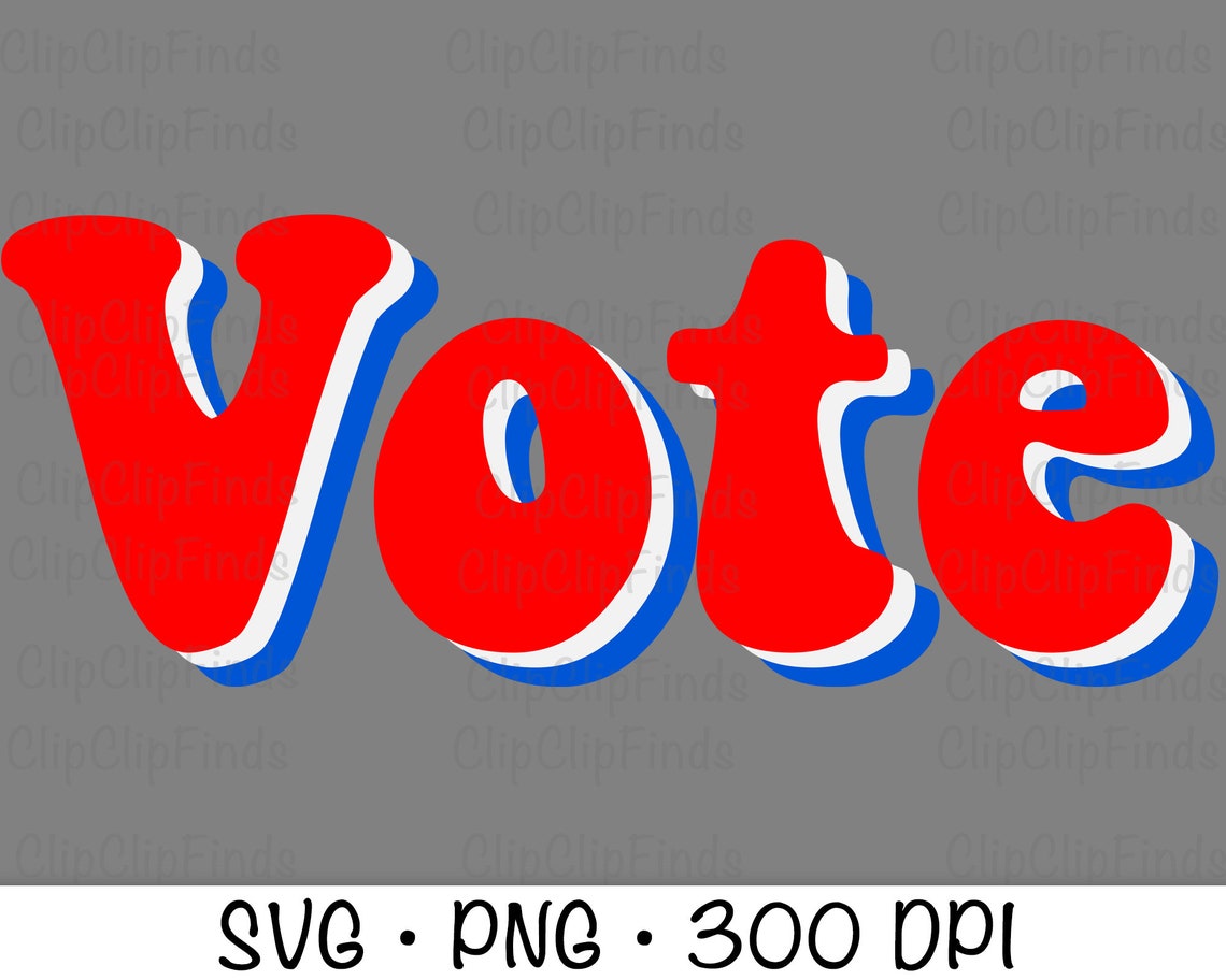 Vote SVG Retro Vote Election Your Vote Matters Groovy - Etsy