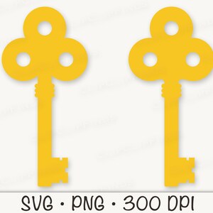 Skeleton Key SVG, Skeleton Key PNG, Skeleton Key Clip Art, Instant ...