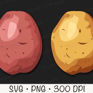 Potato SVG, Potato PNG, Potato Clip Art, Red Potato, Instant Digital ...