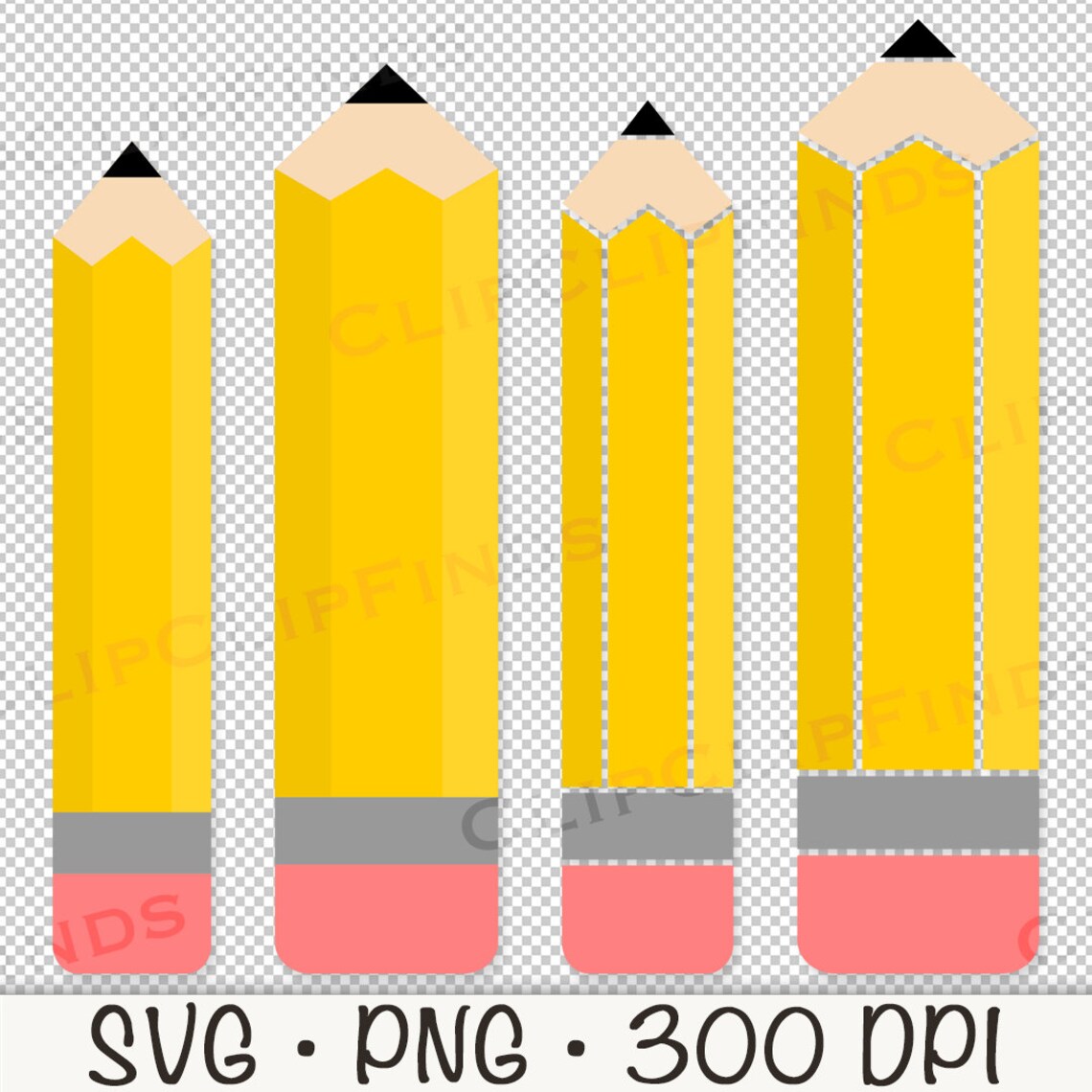 Pencil SVG, Cute Pencil PNG, Chunky Pencil, Teacher, Student, Back to ...