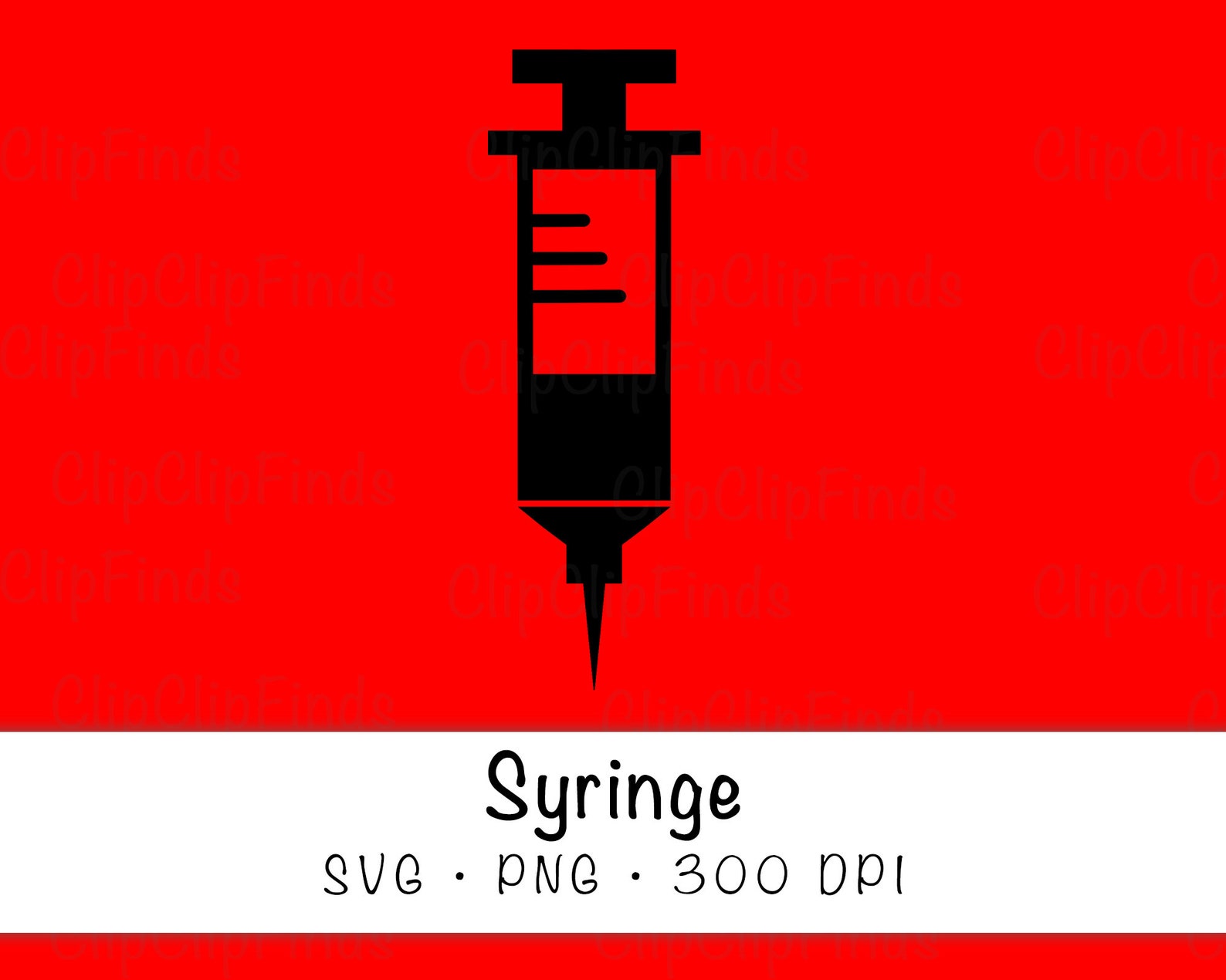 Syringe SVG Vector Cut File and PNG Transparent Background - Etsy