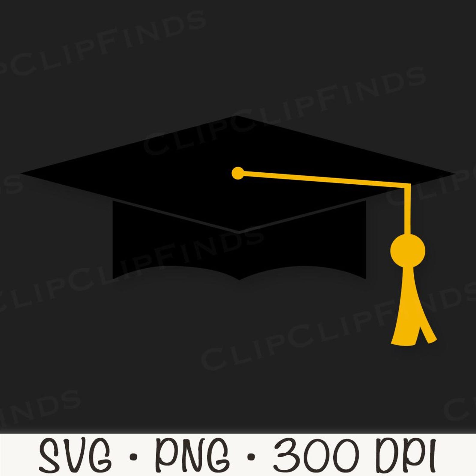 Graduation Cap Clipart: SVG, PNG, JPEG Files (instant Download) - Etsy