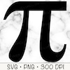 Pi Number Svg, Pi Svg, Math Svg, Pi Svg Silhouette Svg, Number Svg - Etsy