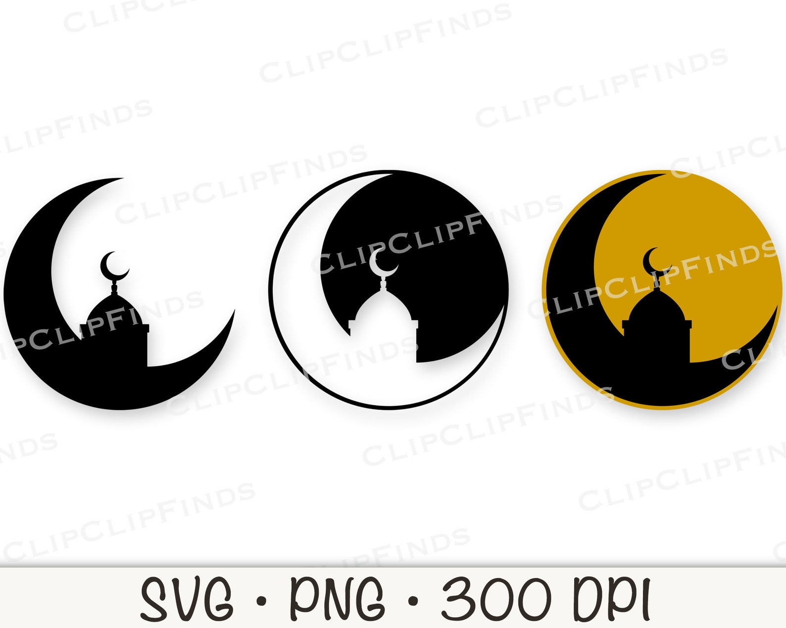 Ramadan SVG Vector Cut File and PNG Transparent Background - Etsy