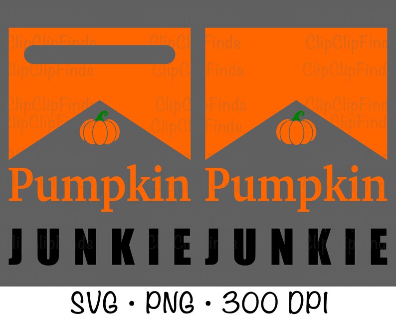 Pumpkin Junkie SVG Vector File and PNG Transparent Background - Etsy