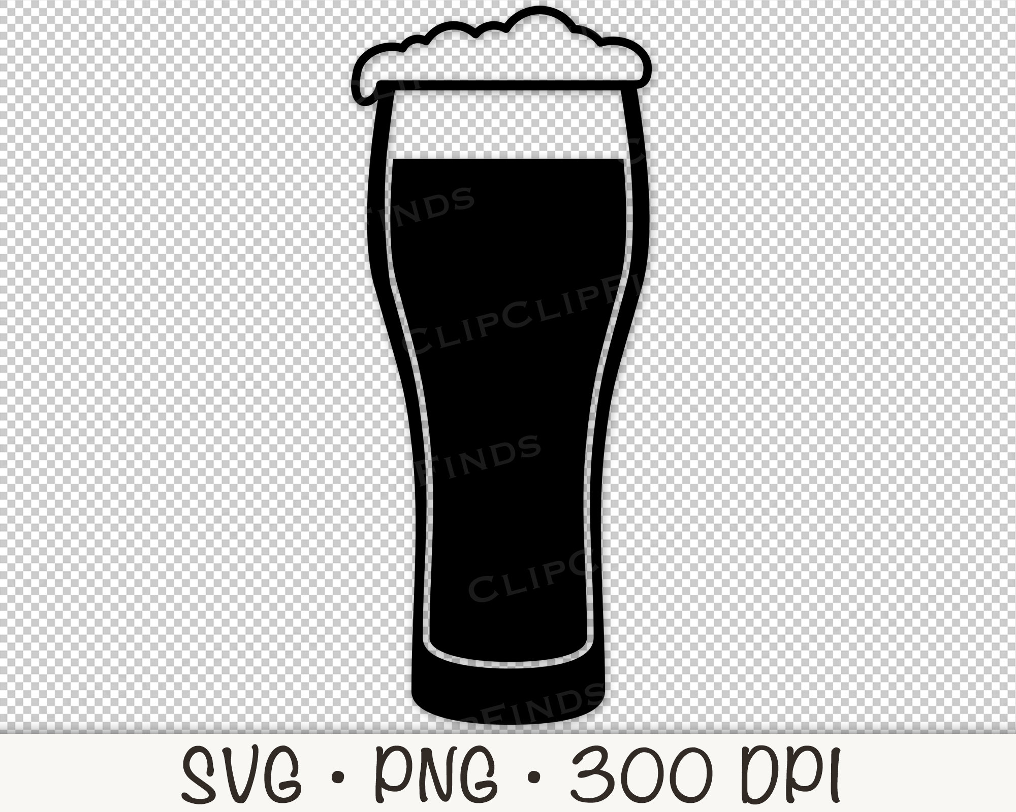 Beer Glass Silhouette