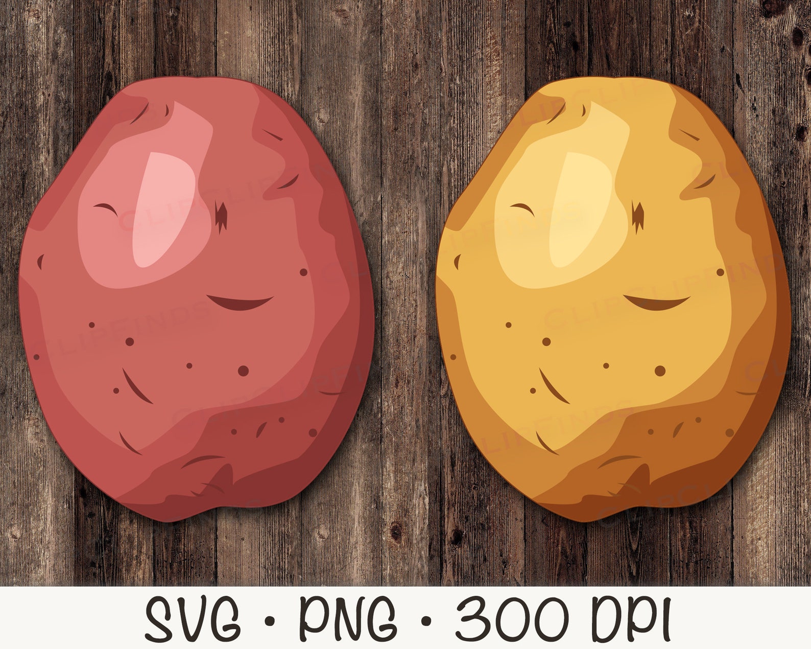 Potato Clipart: Red Potato SVG, PNG (digital Download) - Etsy