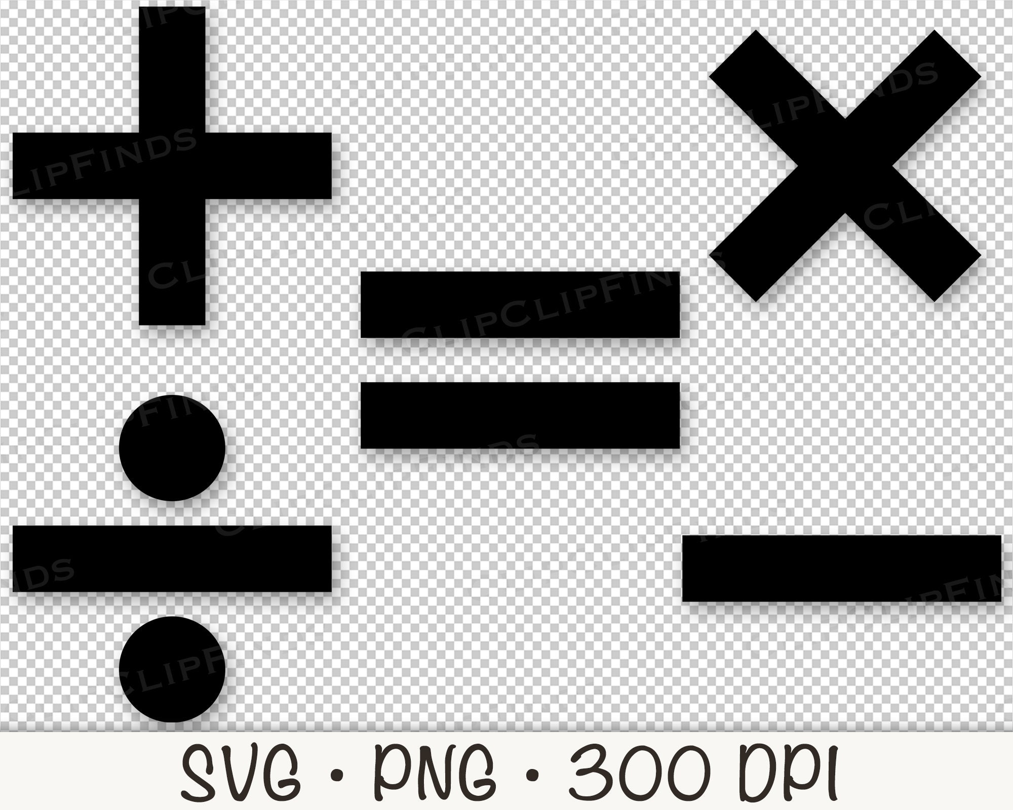 Multiplication And Division Clipart