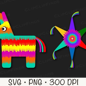 Piñata SVG, Mexican Piñata Clipart, Piñata PNG, Mexican Fiesta Party ...