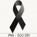 Black RIP Awareness Ribbon PNG Transparent Background Clip Art Instant ...