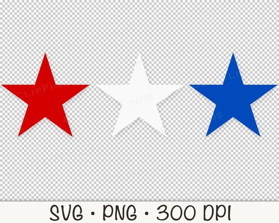 3 Blue Stars Clipart