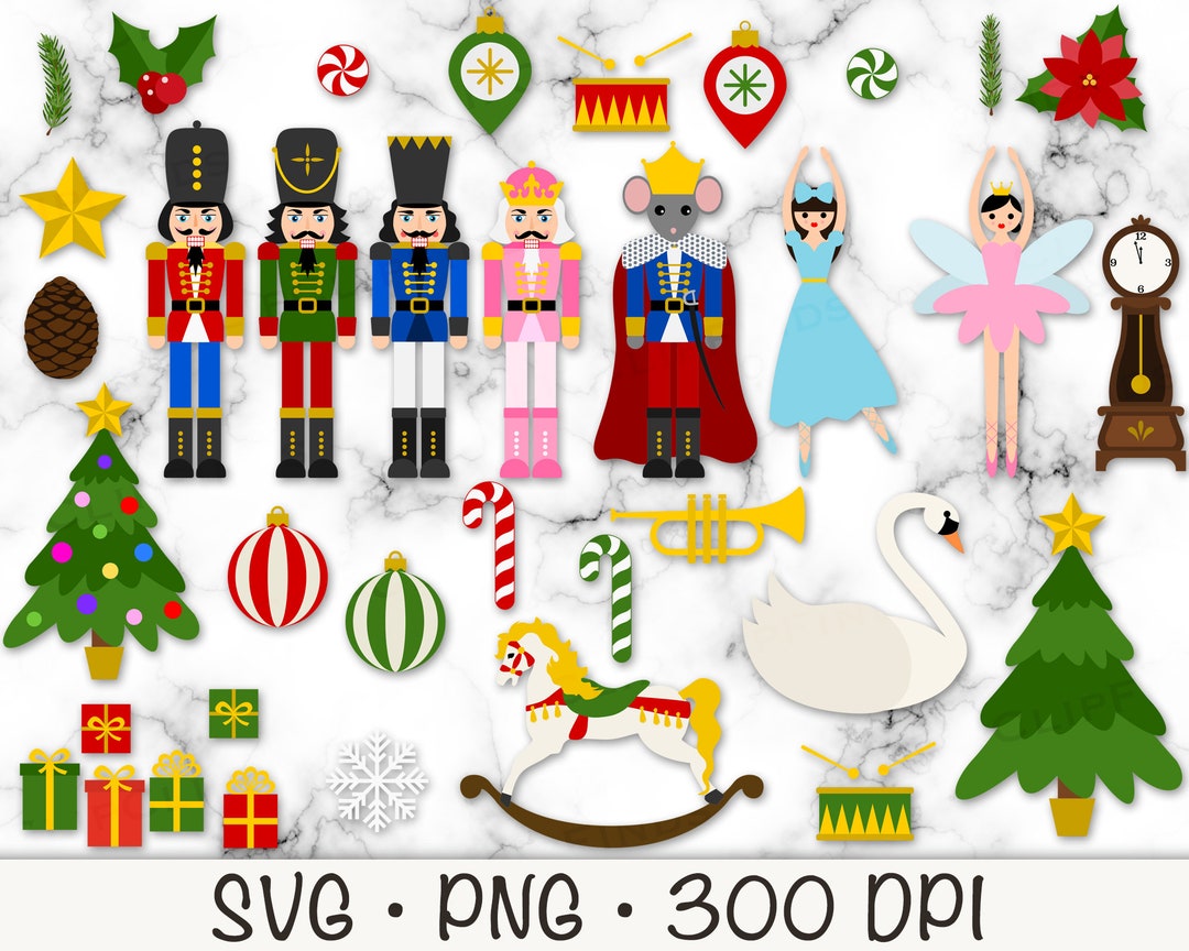 Nutcracker Clipart Bundle, SVG, PNG, Instant Digital Download - Etsy Canada