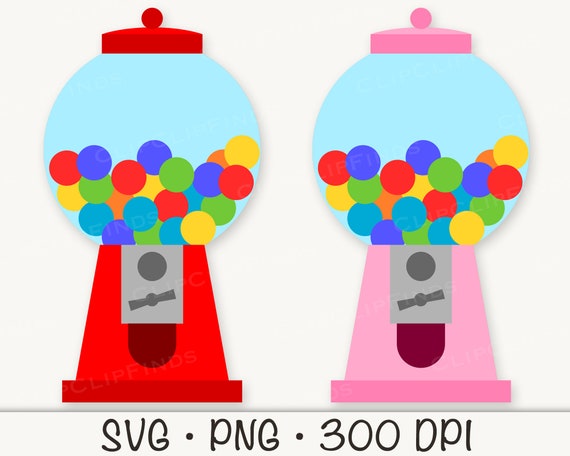 Pink Bubble Gum Machine Clip Art