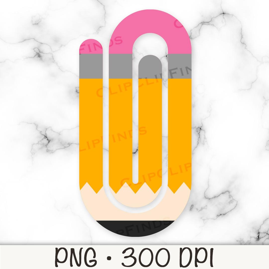 Jumbo Paperclip PNG, Pencil Paperclip, Pencil, School Supplies ...