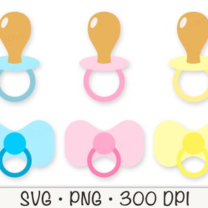 Pacifier SVG, Baby Pacifier Boy, Girl, Neutral, Baby Gender Reveal ...