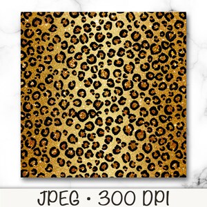 Glitter Animal Print Digital Wallpaper, Zebra, Leopard, Tiger and ...