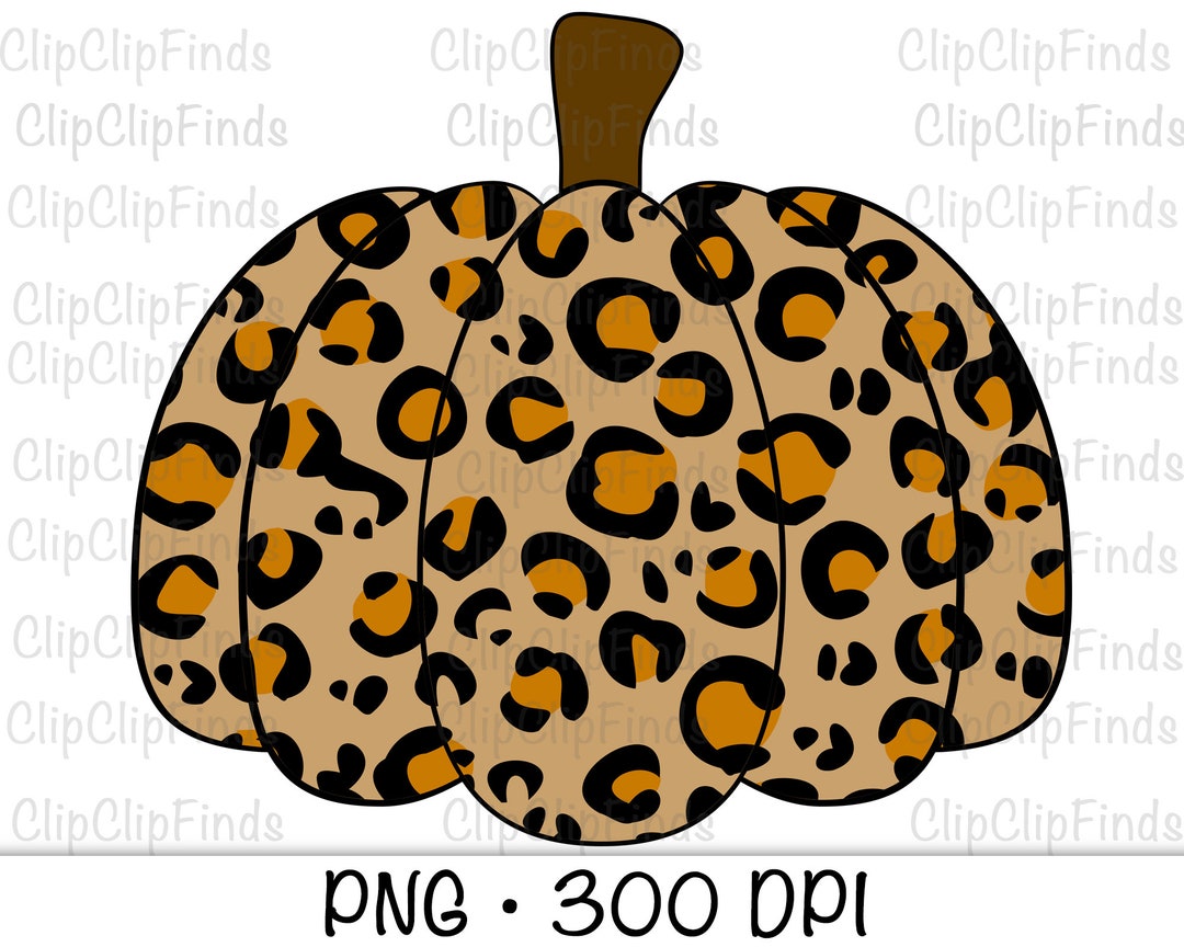 Leopard Animal Print Pumpkin PNG Transparent Background - Etsy UK