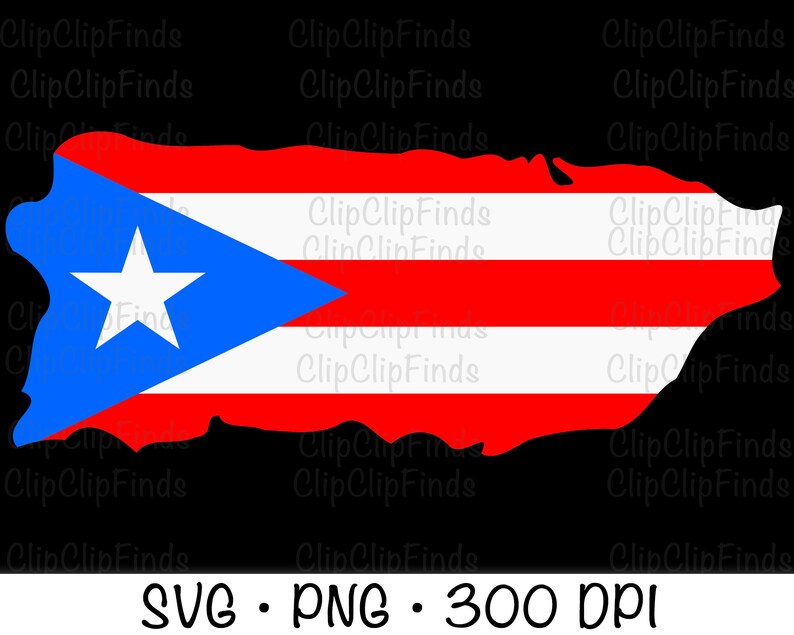 Puerto Rico SVG Puerto Rican Flag Puerto Rico Island Map - Etsy UK