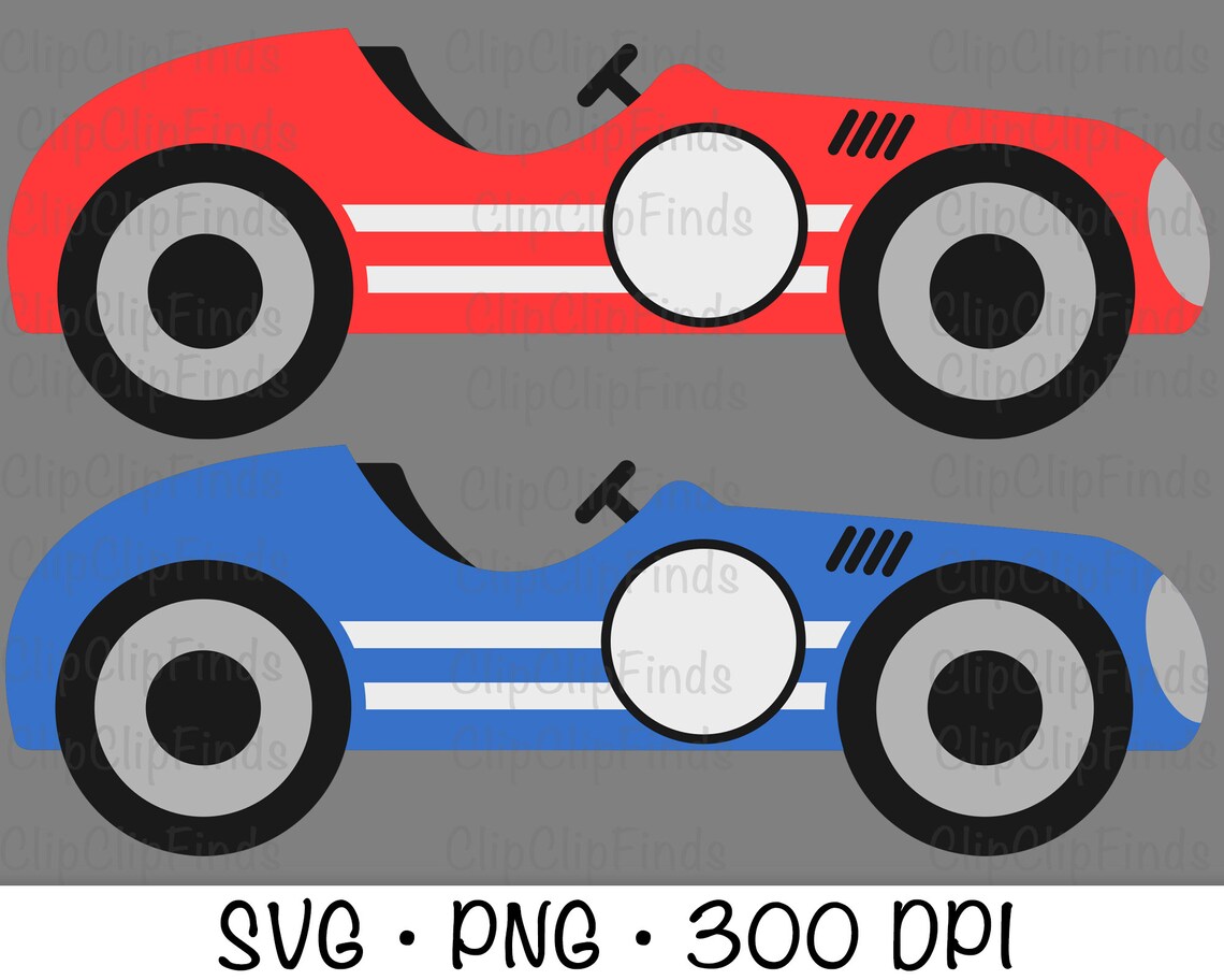 Retro Vintage Race Cars SVG PNG Instant Digital Download - Etsy Canada