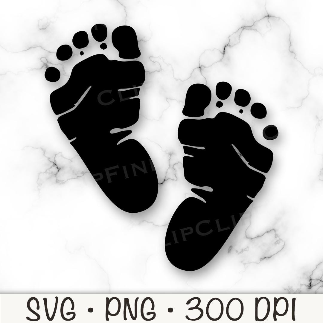 Baby Feet Print SVG, Baby Footprint PNG, Baby Feet Clipart, Baby Feet ...