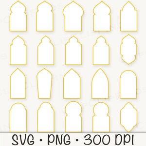 Mediterranean Border Frames SVG, Arabic Frames, Moroccan Frames ...