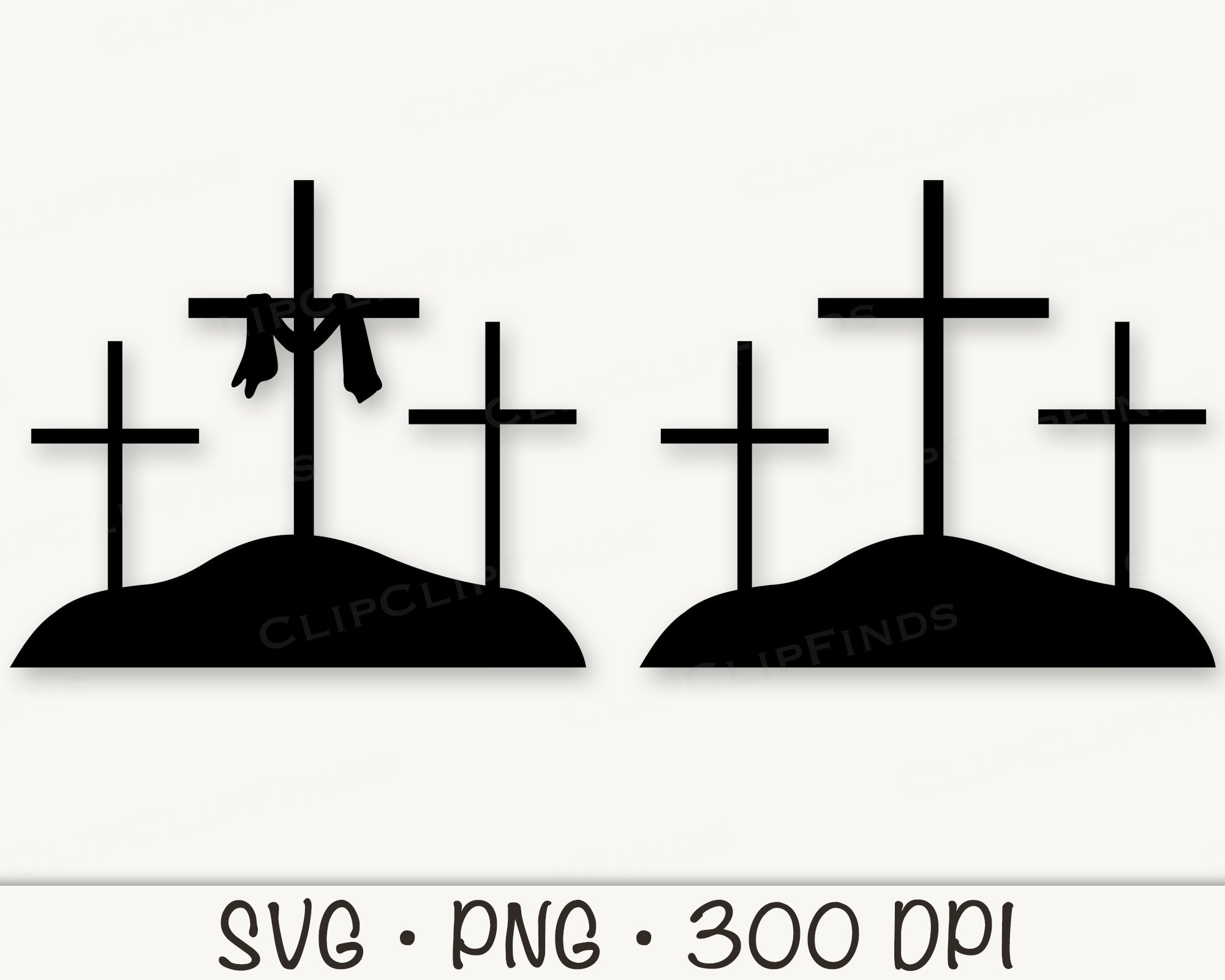 Cruces del Calvario / SVG / Vector / PNG / Descarga digital - Etsy México