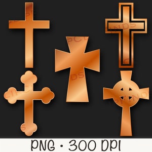 Bronze Cross PNG, Bronze Cross Clipart, Bronze Crosses Overlay Bundle ...