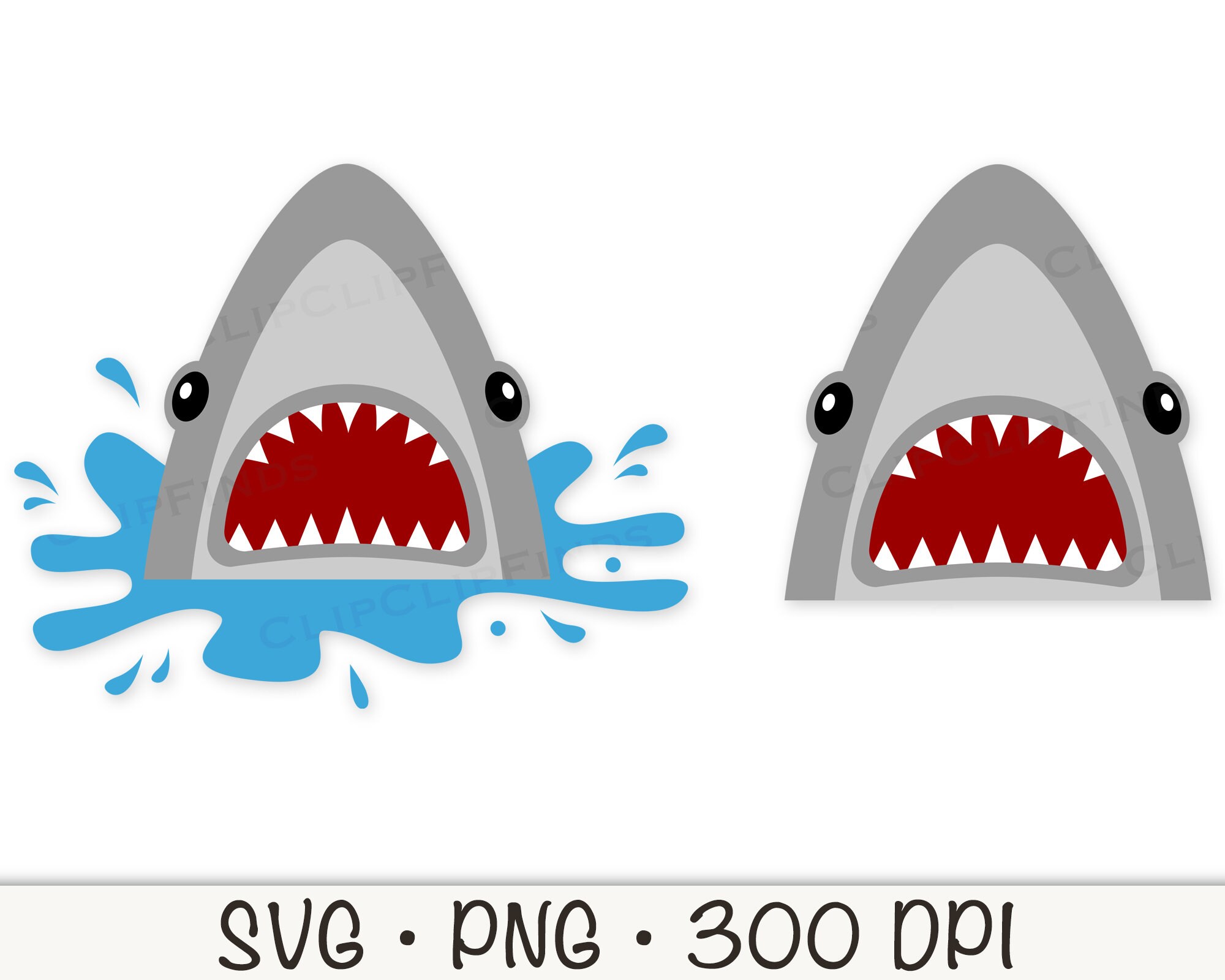 Shark Head Drawing Cartoon