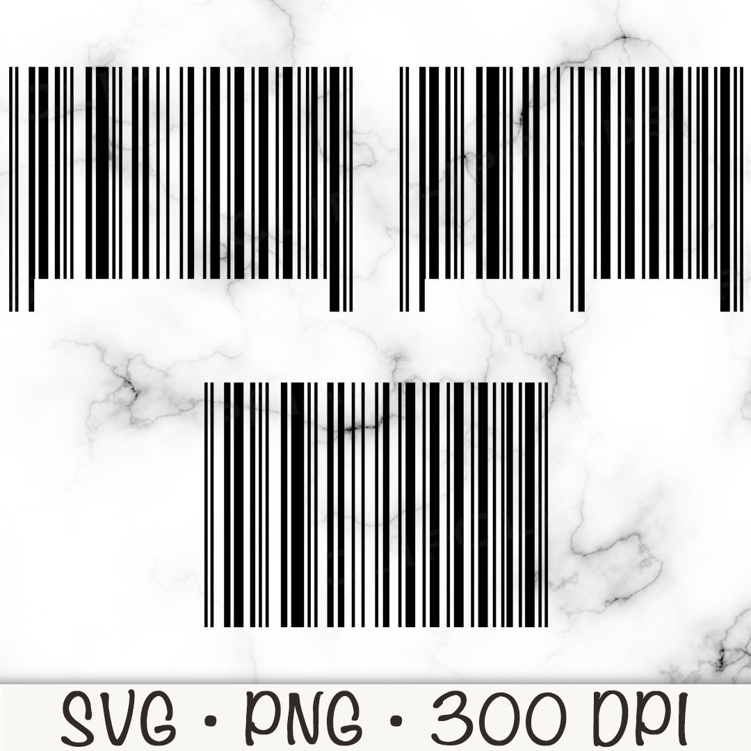 Barcode SVG, Barcode PNG, Barcode Scan, Vector Sublimation, Plain ...