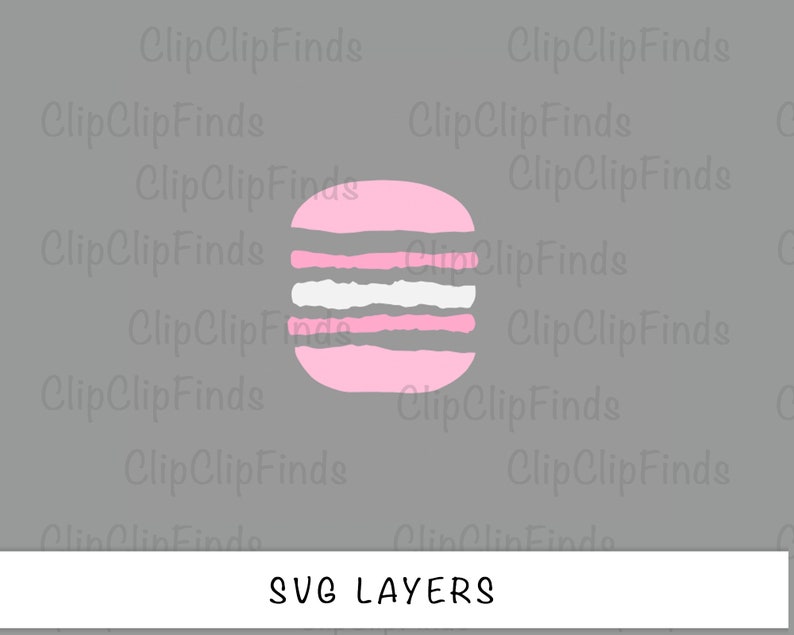 Macaron Bundle SVG Vector Cut File and PNG Transparent - Etsy