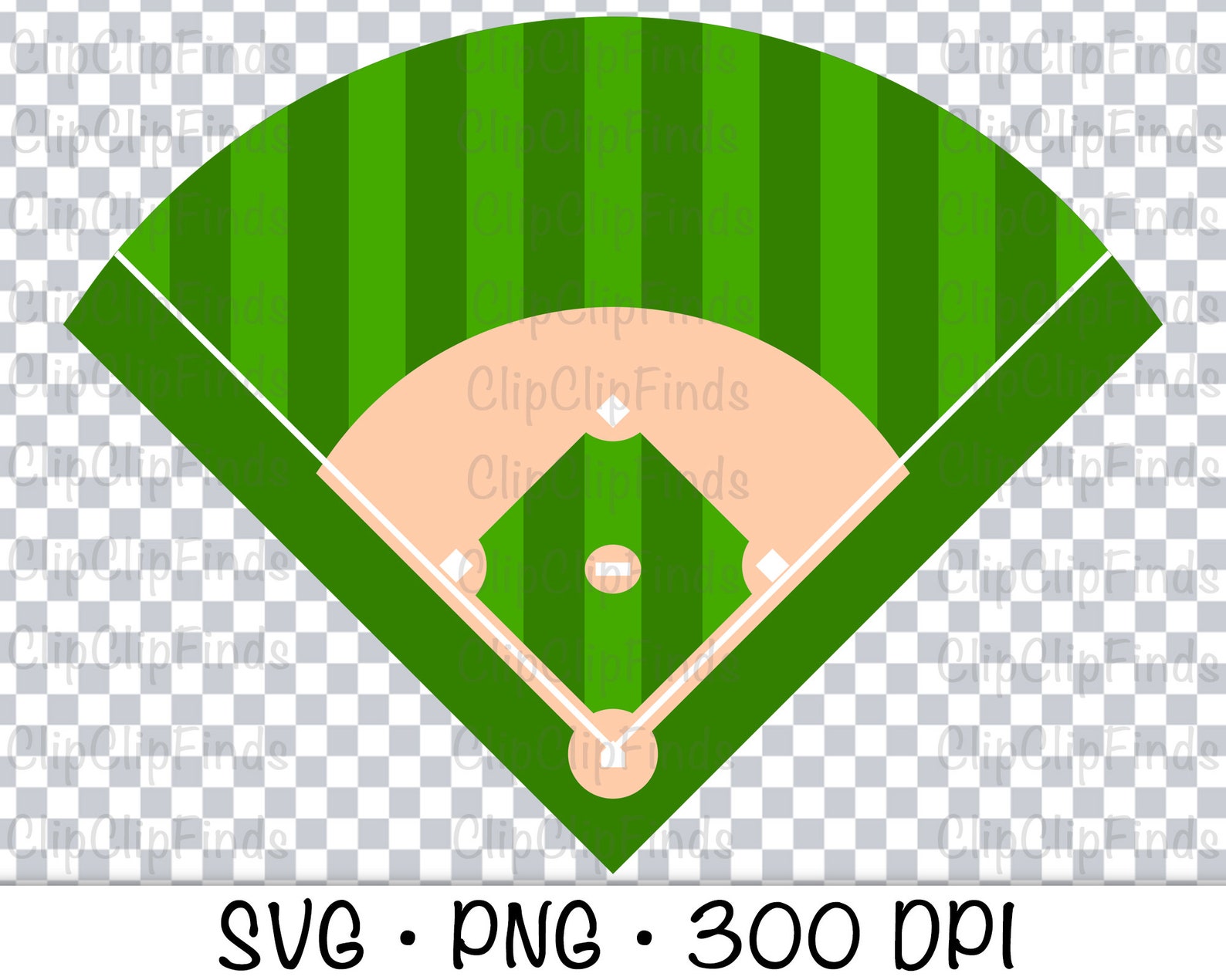 Baseball Field SVG PNG Instant Digital Download - Etsy
