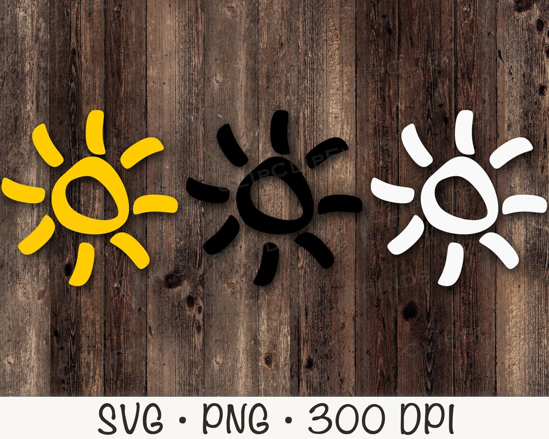 Hand-drawn Sun SVG, Brush Stroke Sun PNG, Doodle Sun Clipart ...