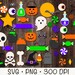 Cute Halloween Clip Art SVG PNG Candy Pumpkin Candy Corn - Etsy
