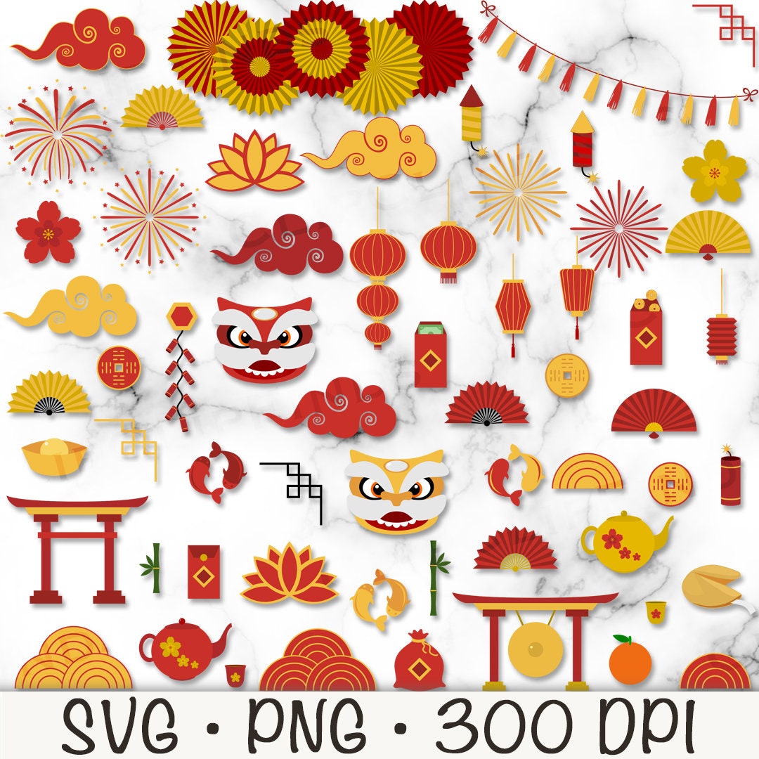 Chinese Lunar New Year, Chinese New Year Clipart, SVG, PNG, Clipart ...