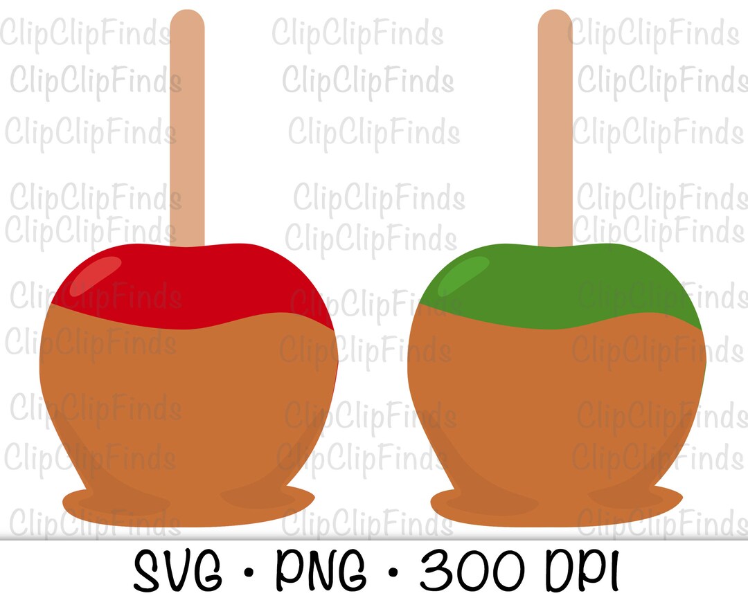 Candy Apple Caramel Apple Red Candy Apple Green Candy - Etsy