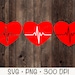Heart Beat SVG Vector File Heartbeat PNG Transparent - Etsy